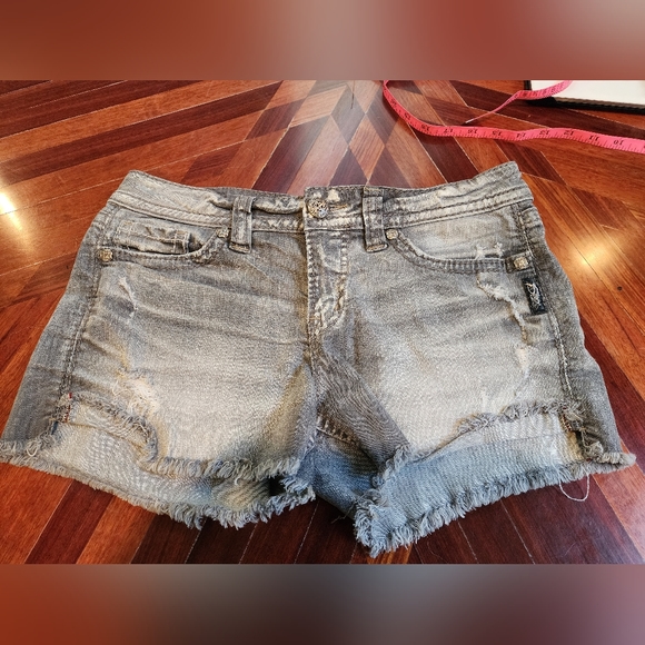 Silver Jeans | Shorts | Silver Gray Denim Shorts Size 29 | Poshmark